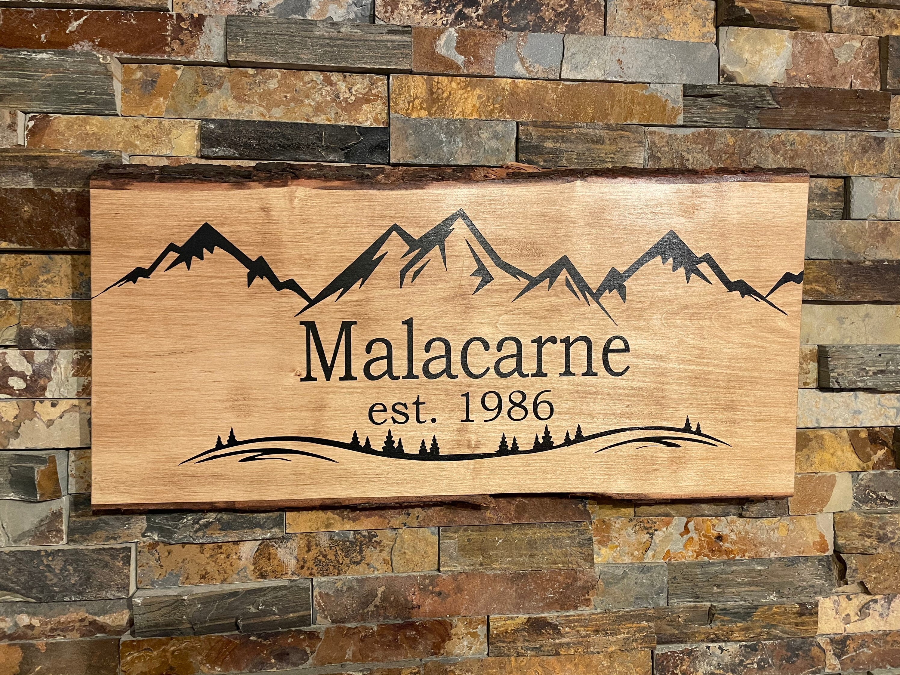 Custom Mountain address Sign Personalized Sign for Skiing - Etsy