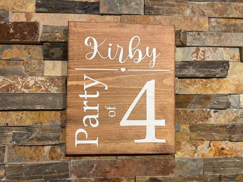 Party of Sign Party of 4 Party 0f 5 Custom Family Sign - Etsy