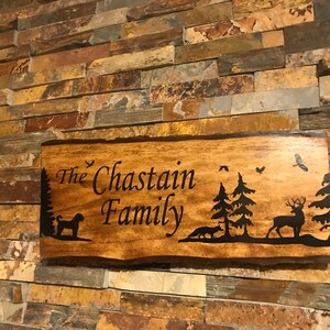 Camp Name Personalized Camp Sign- Deer Sign -address Sign- Personalized ...