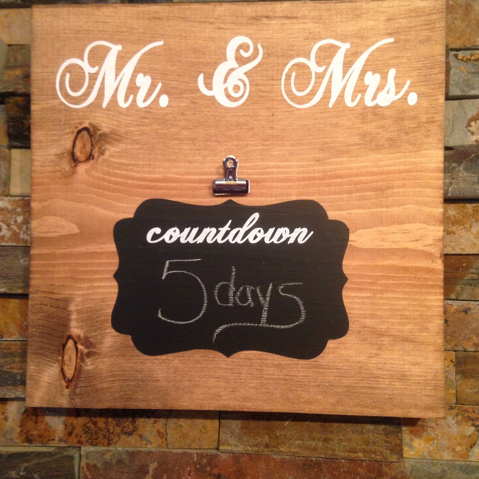 Custom Wedding Countdown Wedding Photo Frame Wedding Gift - Etsy