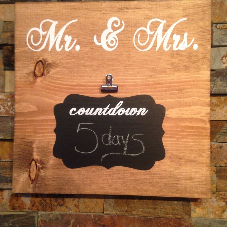 Custom Wedding Countdown Wedding Photo Frame Wedding Gift - Etsy