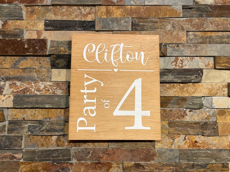 Party of Sign Party of 4 Party 0f 5 Custom Family Sign - Etsy