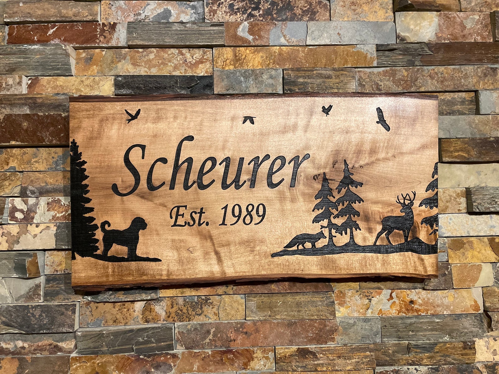 Camp Name Personalized Camp Sign Deer Sign address Sign - Etsy