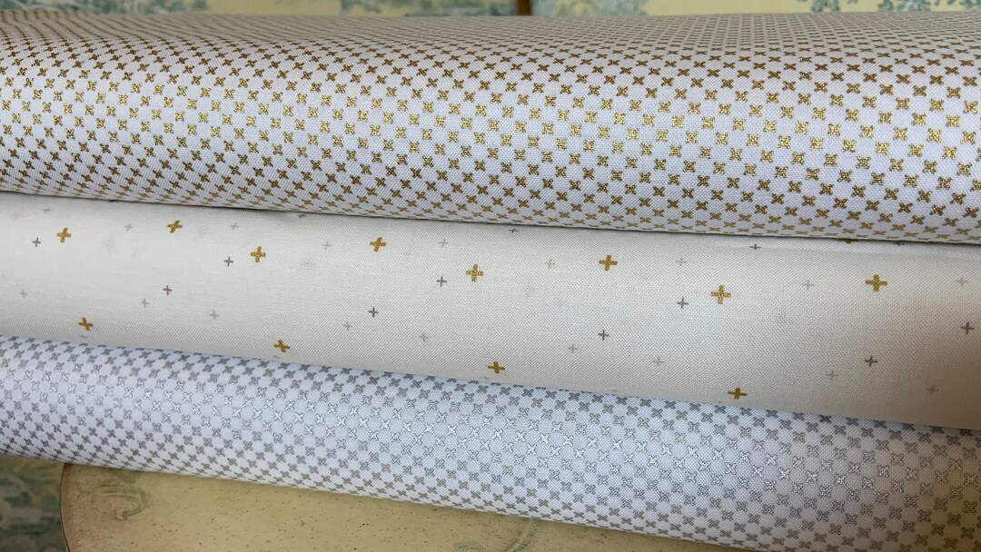 White Sparkler Fabric Bundle With Fabrics From Riley Blake Designs - Etsy