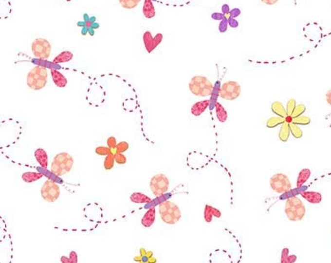 Baby Butterfly Pink, Baby Love by Tracy Collinham for Michael Miller ...