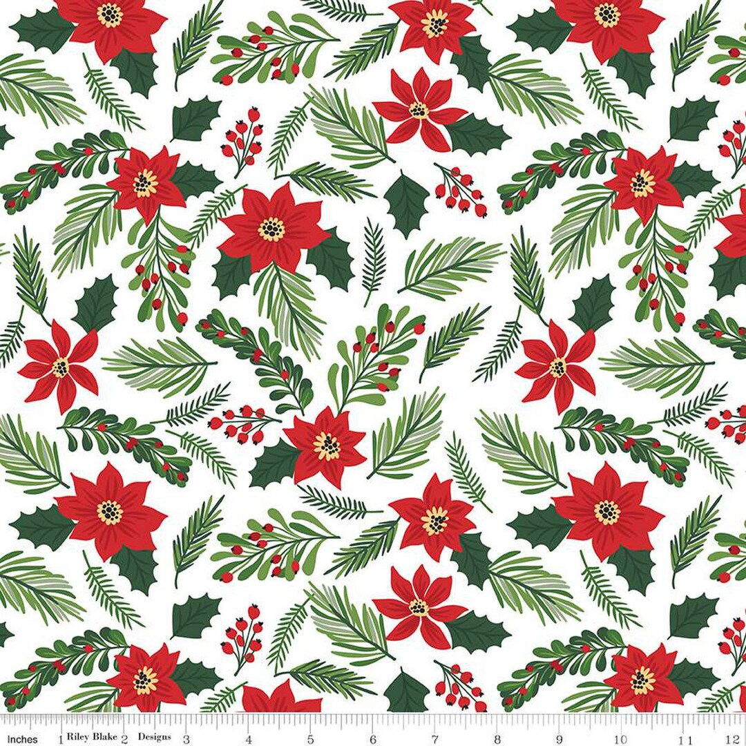Main White From the Magic of Christmas by Lori Whitlock for Riley Blake ...