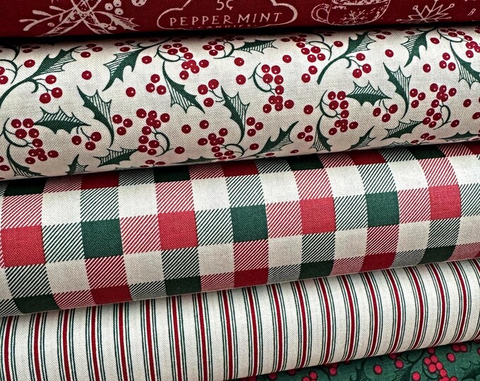 Merry Little Christmas Fabric Bundle by My Mind's Eye for Riley Blake ...
