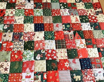 Christmas Quilt Throw - Etsy