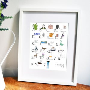 Scottish A-Z Scottish Alphabet Alphabet Print A-Z Print | Etsy
