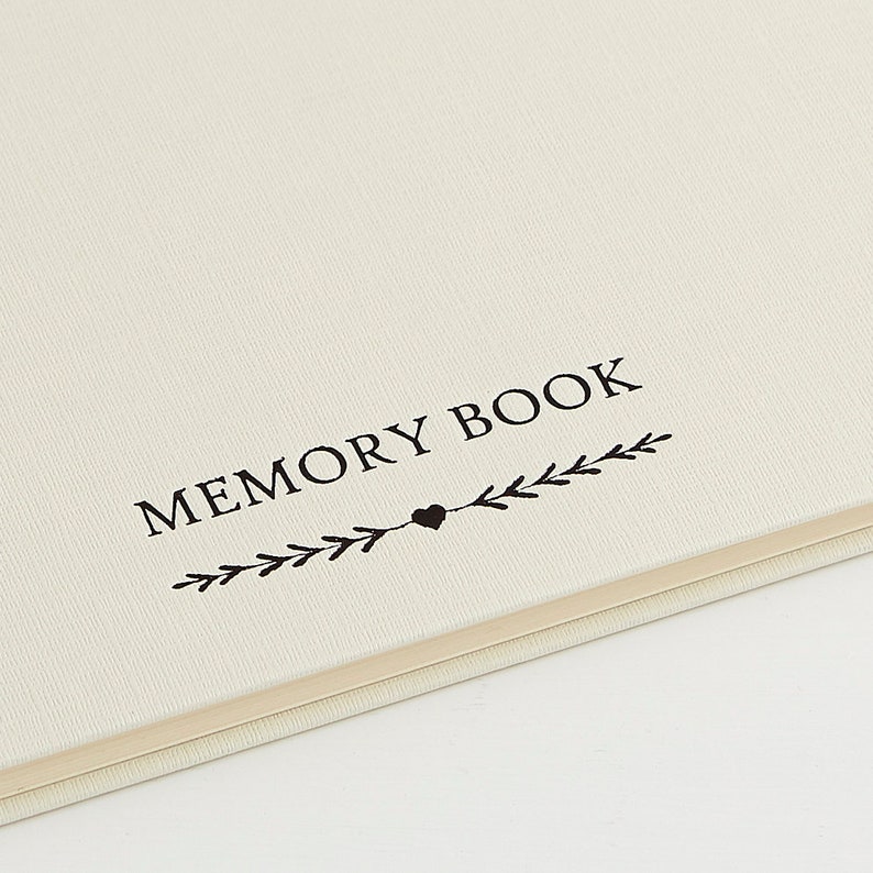 A5 Ivory Memory Book, 2 Signs & Pen Funeral Memory Table Collection - Etsy
