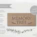 INSTANT DOWNLOAD Printable Kraft 'memory Tree' Sign - for Funeral ...