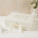 Large Ivory Card Memory Keepsake Box - Funeral, Memorial, Bereavement ...