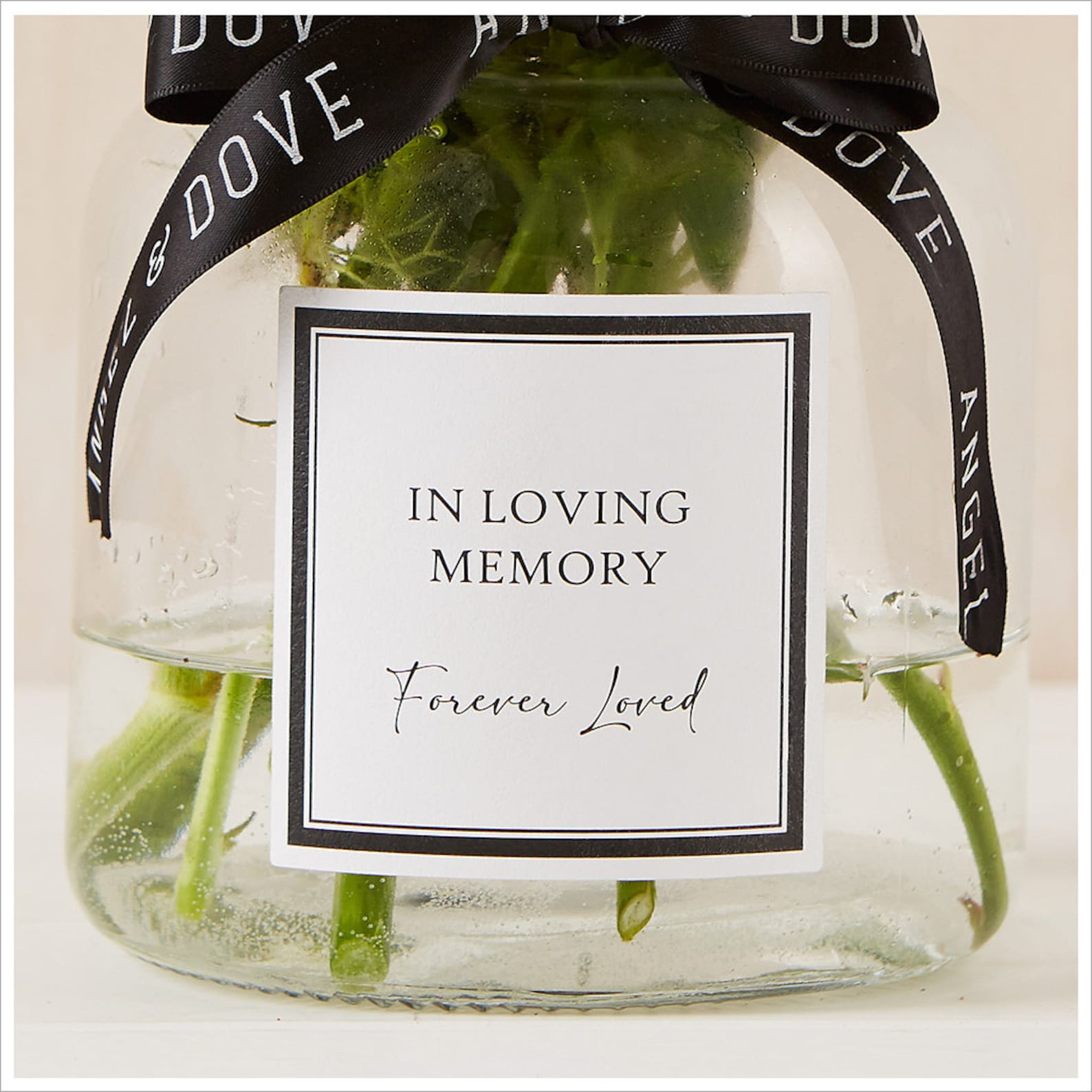 Medium 'in Loving Memory' 16cm Glass Vase for Funeral - Etsy