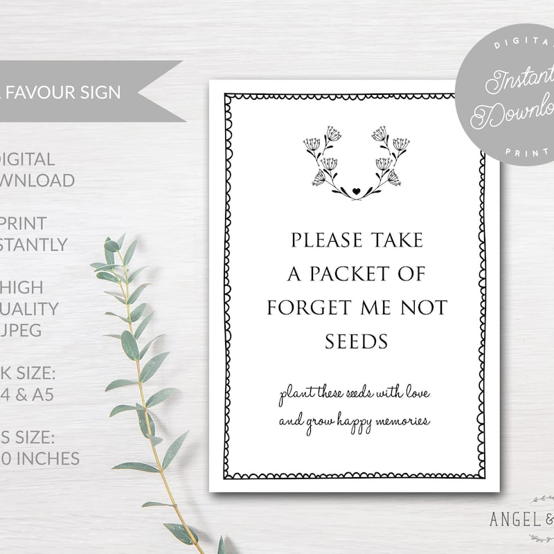 Bird Seed Memorial Packets - Etsy