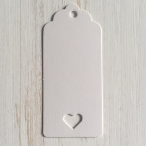 25 White Card Heart Balloon Message Tags - Funeral, Remembrance ...