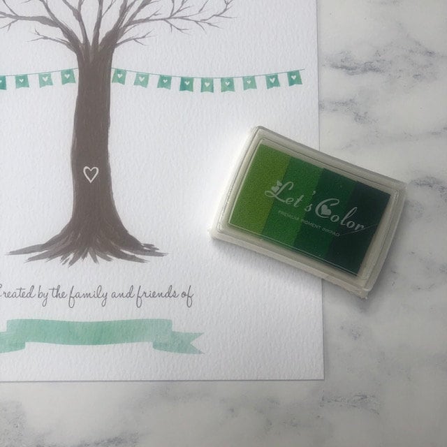 Fingerprint Remembrance Tree Memorial Print Kit A Creative | Etsy UK