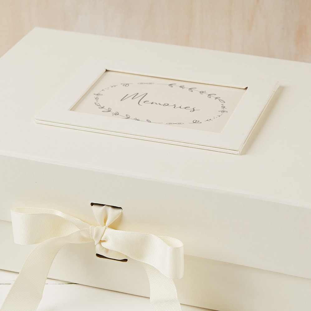 Large Ivory Card Memory Keepsake Box Funeral Memorial - Etsy UK