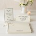 INSTANT DOWNLOAD Printable Ivory 'memory Table' Sign - for Funeral ...