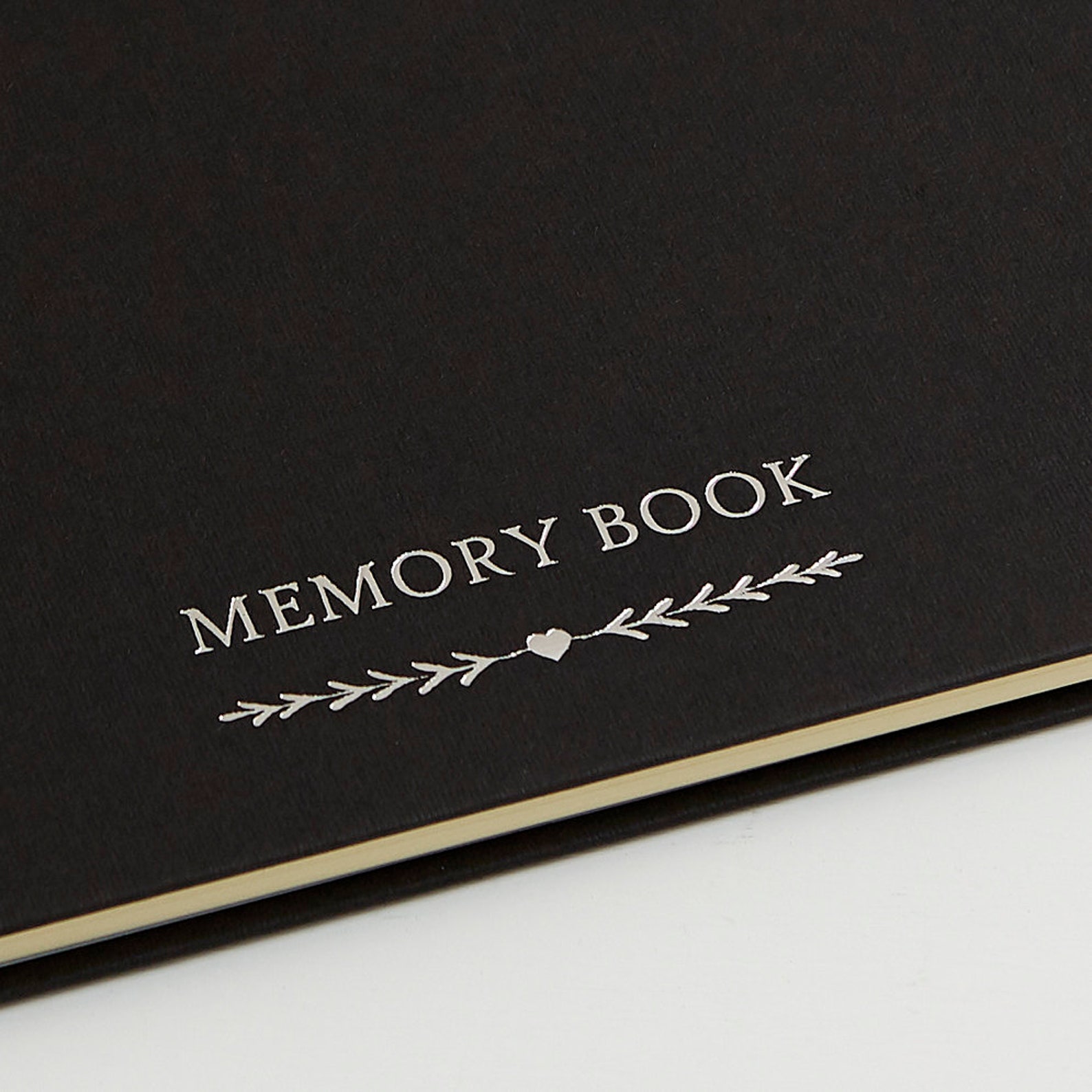 Large A4 Luxury Black Memory Book & 2 Signs Set Perfect for | Etsy UK