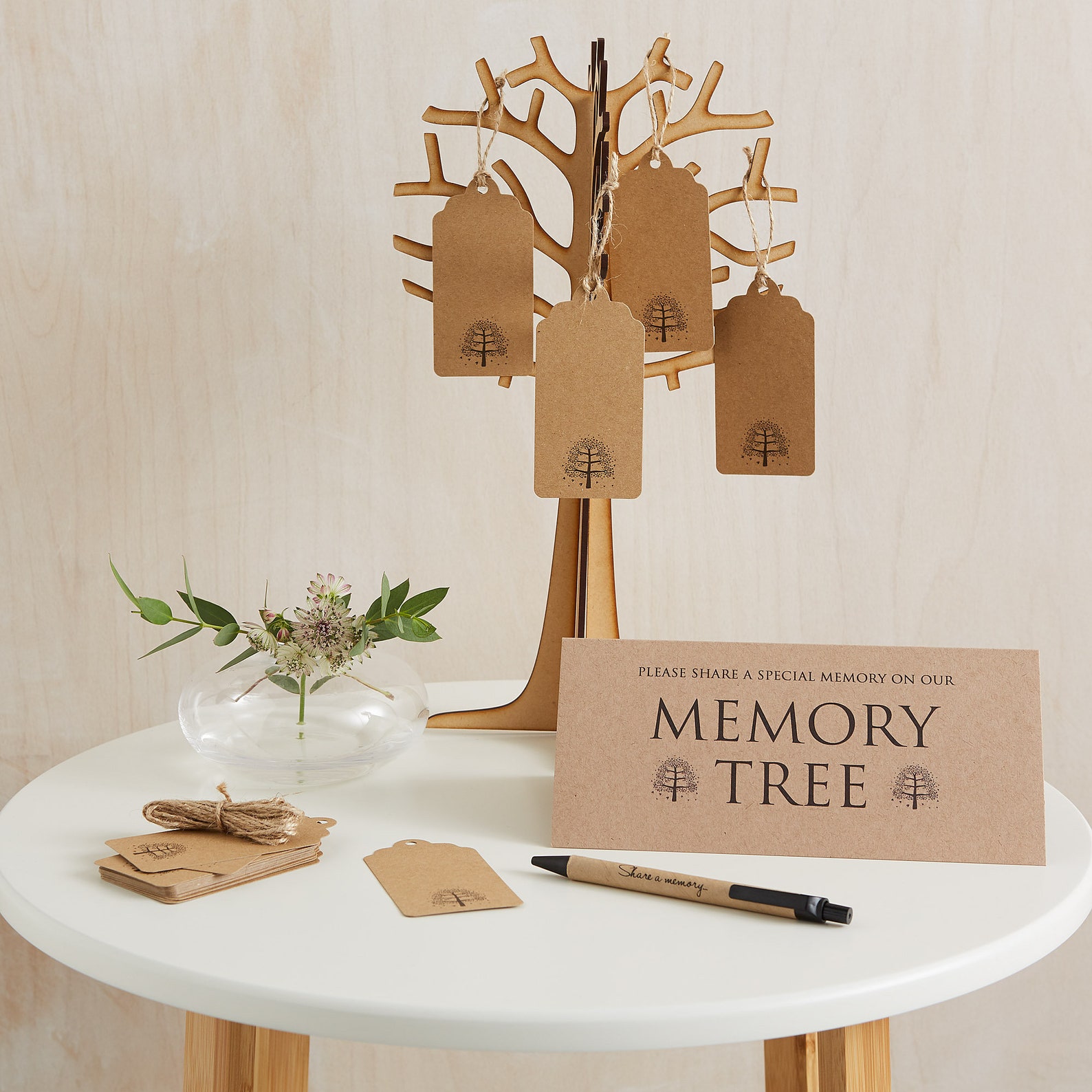 INSTANT DOWNLOAD Printable Kraft 'memory Tree' Sign | Etsy