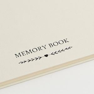 A4 Ivory Funeral Memory Book & 2 Signs - Perfect for Condolence Book ...