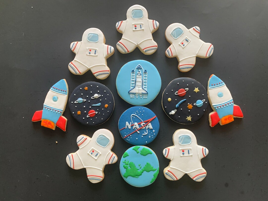 Space Travel Sugar Cookies, Astronaut Cookies, Earth Cookies, Planets ...