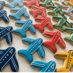 Aviation, Airplane Sugar Cookies, Pilot Gift, Baby Shower, Airplane, Travel Birthday Parties ...