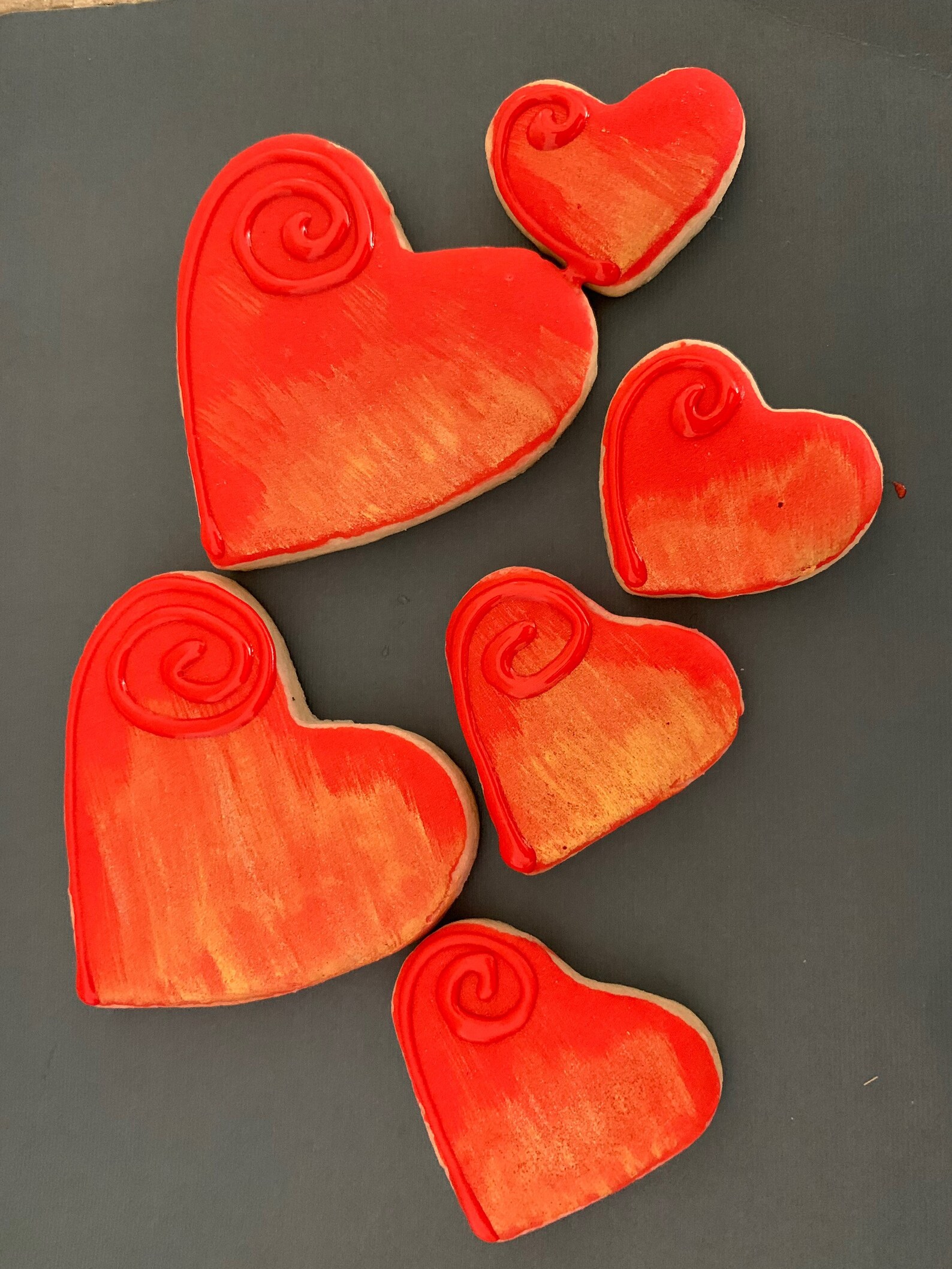 Golden Heart Sugar Cookies, Lovely Cookies, Edible Gift. - Etsy
