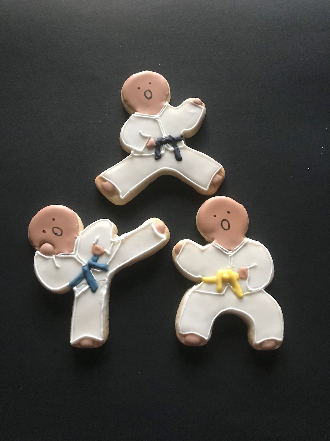Martial Art Sugar Cookies, 4 Inch, Taekwondo, Karate, Birthday Party ...