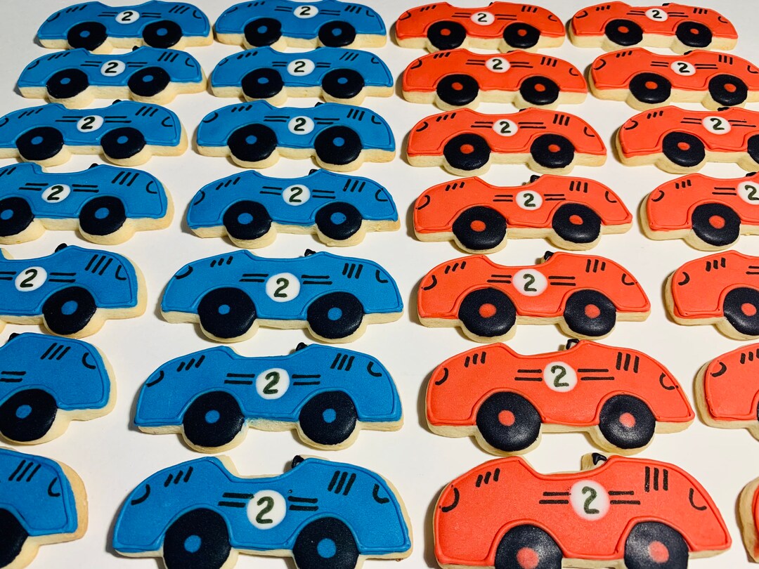 Race Car Birthday Cookies, Baby Shower Race Car Cookies, Formula 1 Car ...
