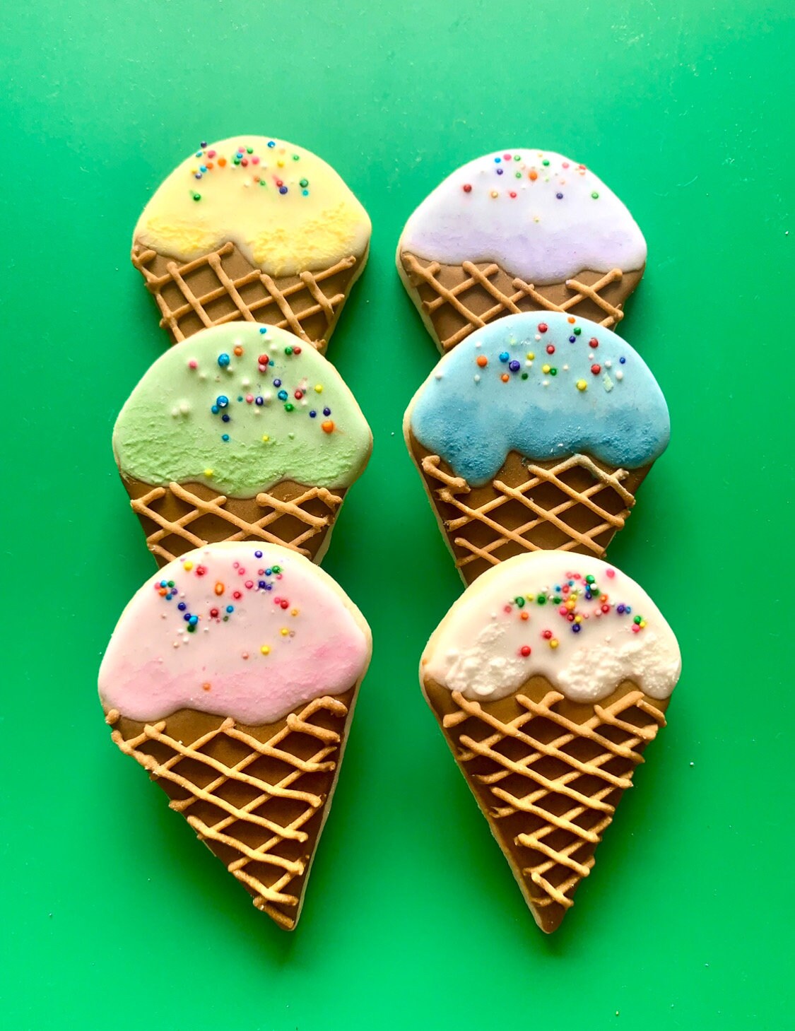 Cool Treats: Ice Cream Cone Sugar Cookies - Etsy