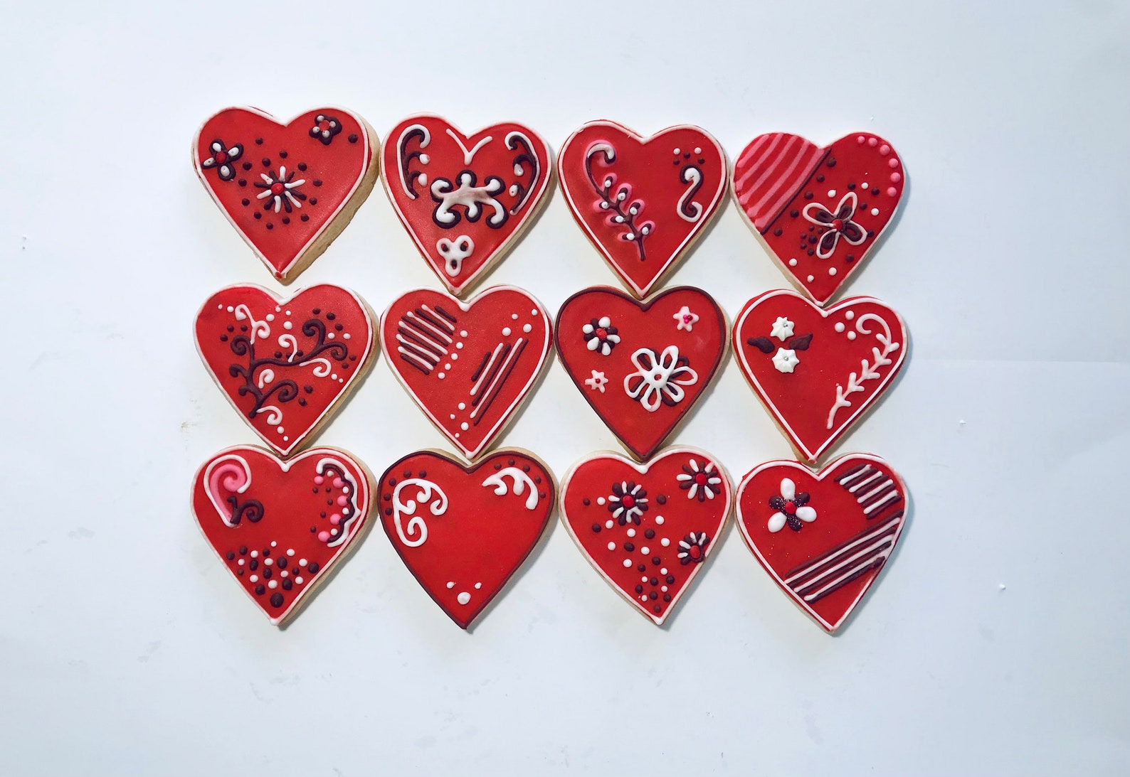 Heart Cookies for Any Celebration. Any Color Available. Birthday ...