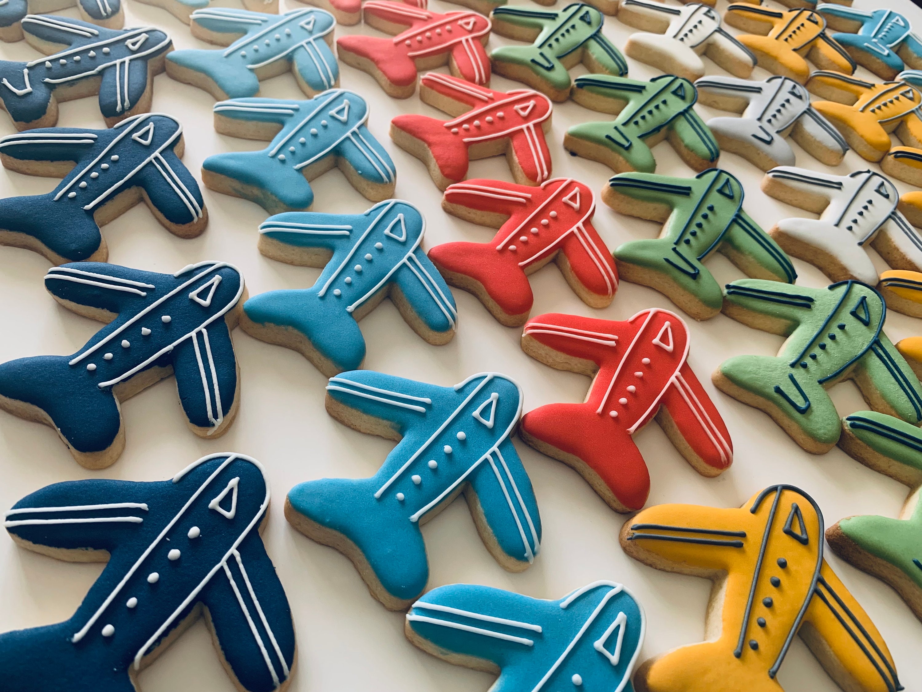 Aviation, Airplane Sugar Cookies, Pilot Gift, Baby Shower, Airplane ...