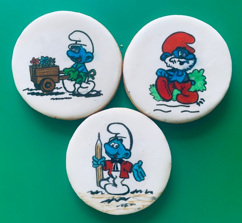 Smurfs Sugar Cookies - Etsy