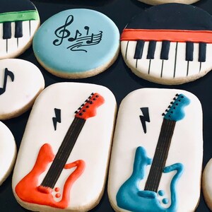 Music Concert Sugar Cookies, Music Instruments, Violin, Piano, Guitar ...