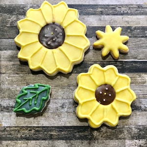 You Are My Sunshine! Sunflower Themed Sugar Cookies for Birthday, Fall ...