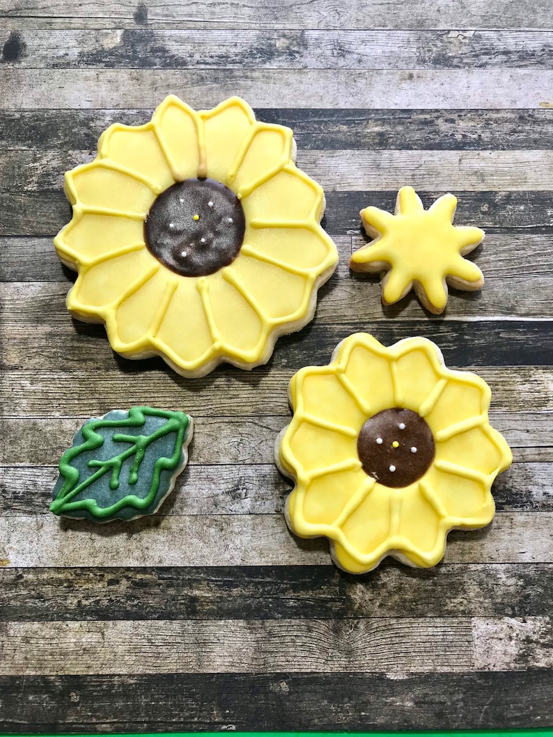 You Are My Sunshine! Sunflower Themed Sugar Cookies for Birthday, Fall ...