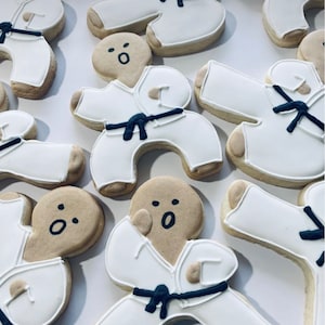 Martial Art Sugar Cookies, 4 Inch, Taekwondo, Karate, Birthday Party ...
