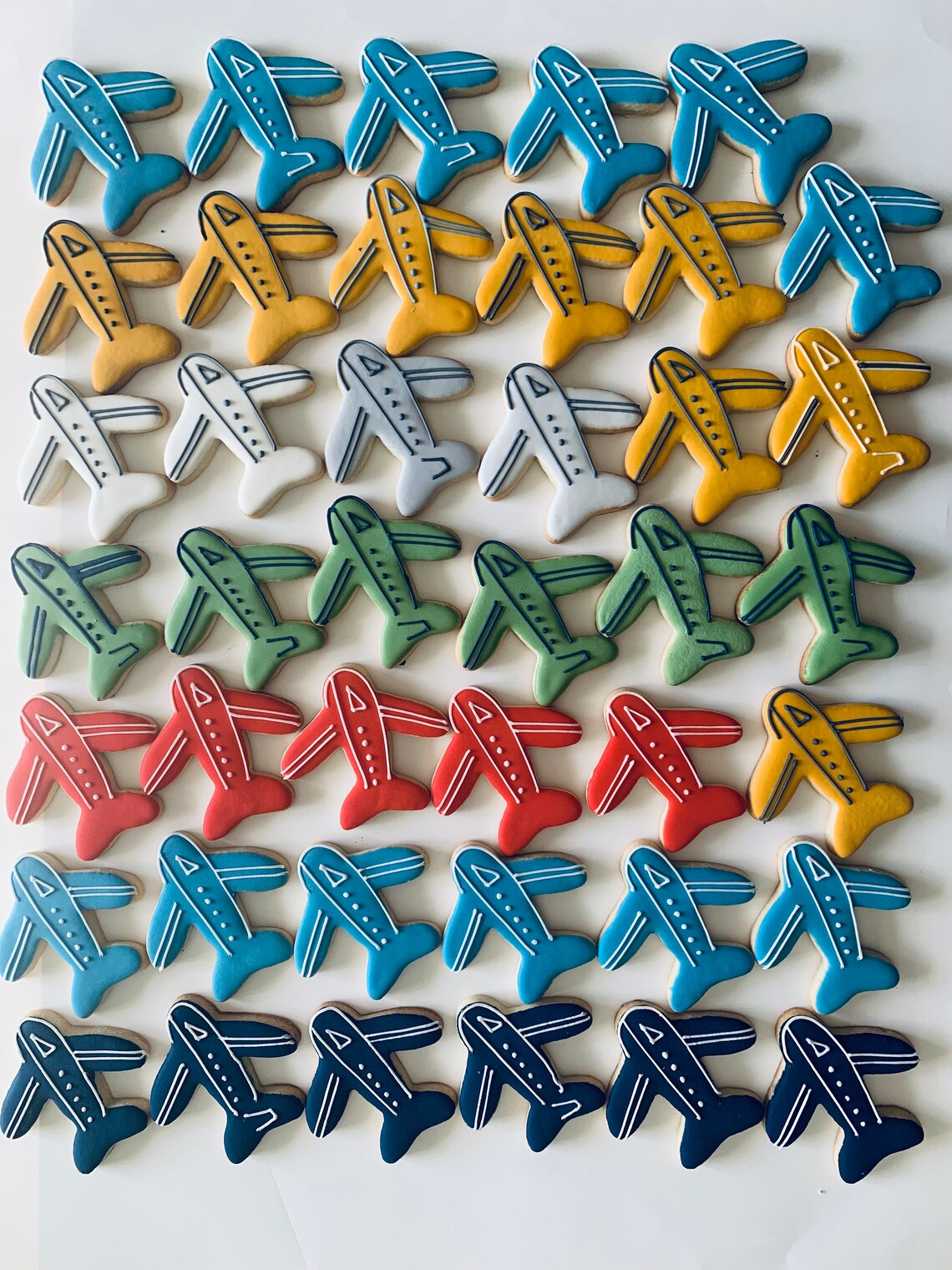 Aviation, Airplane Sugar Cookies, Pilot Gift, Baby Shower, Airplane ...