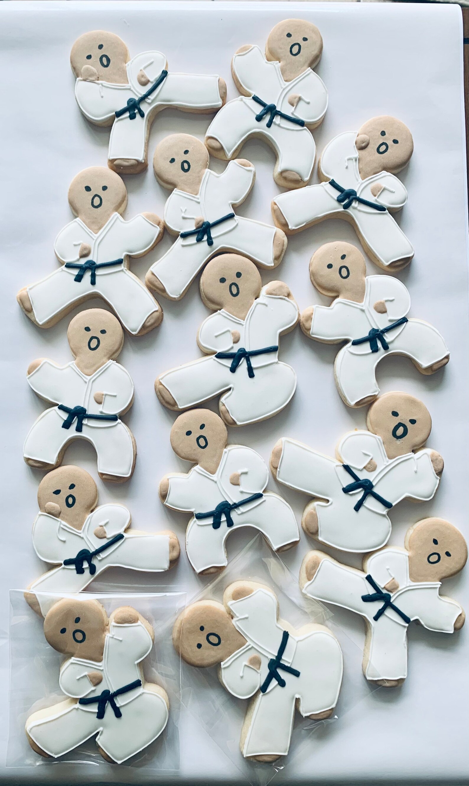 Martial Art Sugar Cookies, 4 Inch, Taekwondo, Karate, Birthday Party ...