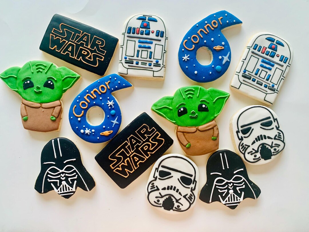 Darth Vader Helmet, Star Wars Sugar Cookies, Birthday Party Cookies ...