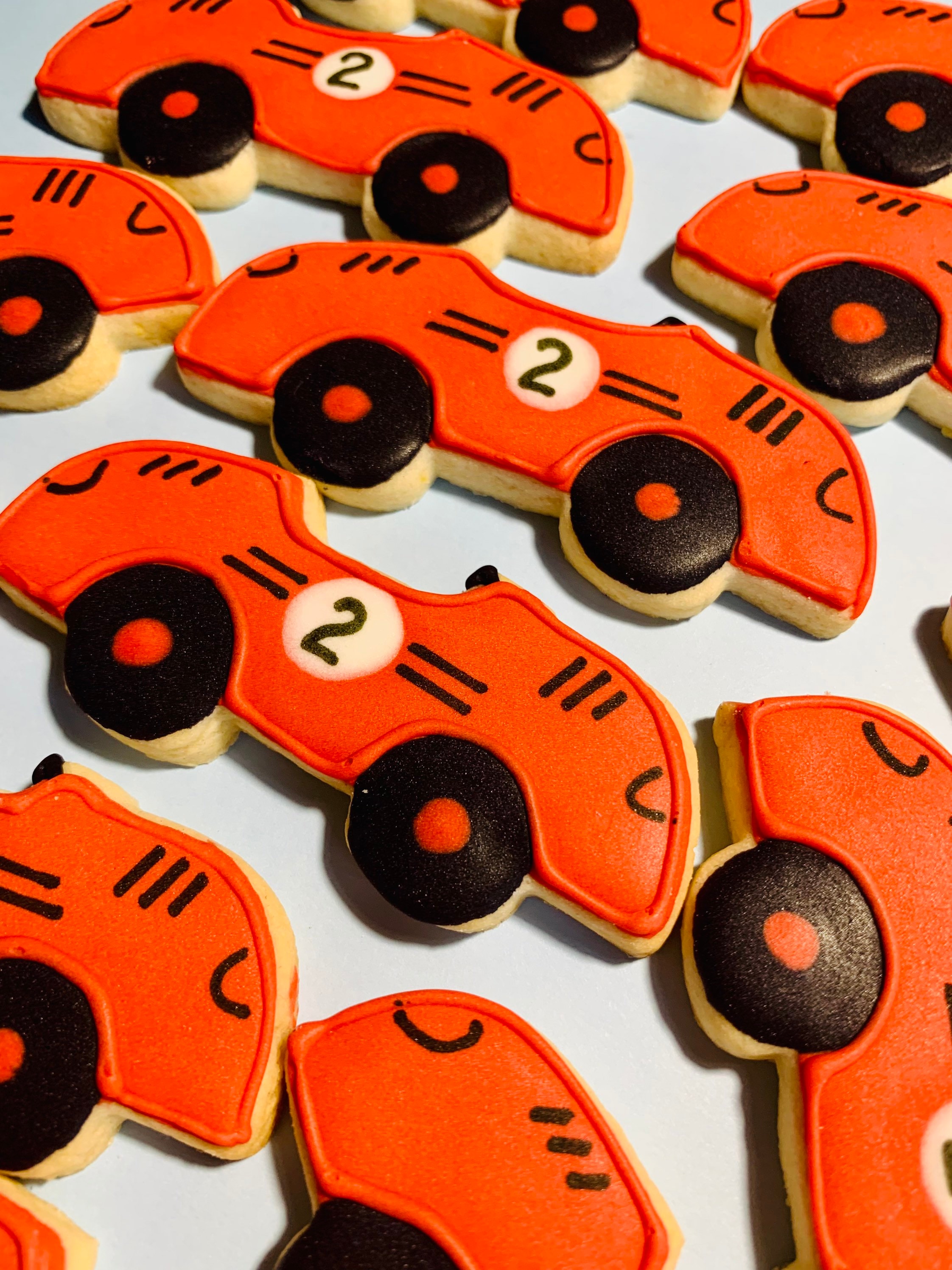 Race Car Birthday Cookies, Baby Shower Race Car Cookies, Formula 1 Car ...