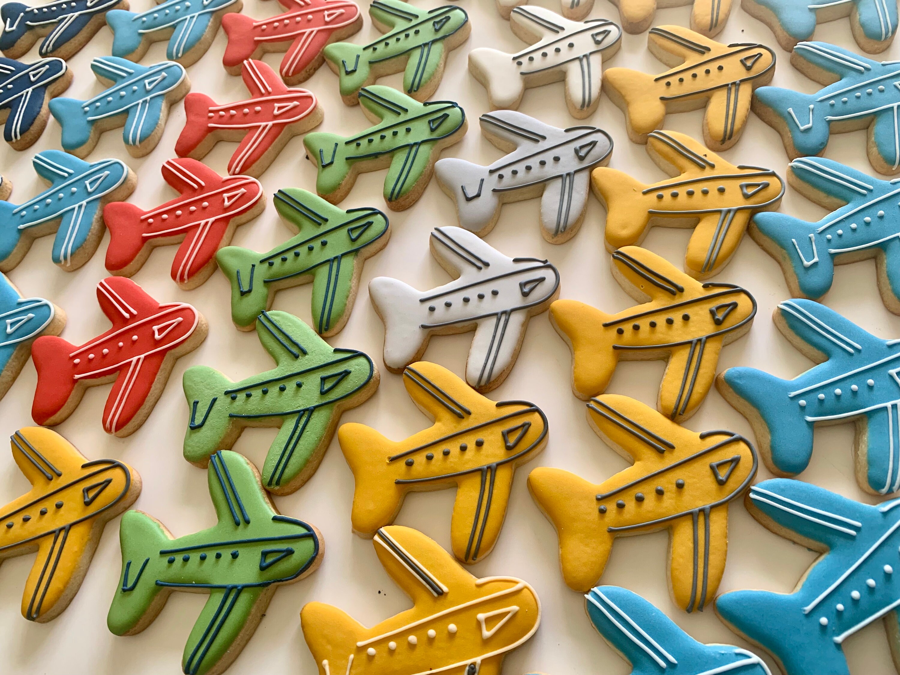 Aviation, Airplane Sugar Cookies, Pilot Gift, Baby Shower, Airplane ...