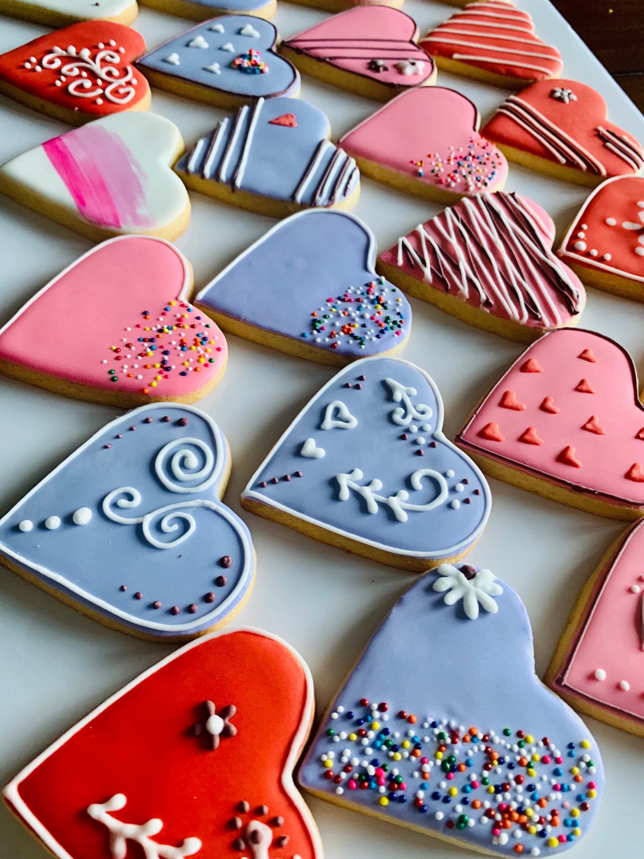 Heart Cookies for Any Celebration. Any Color Available. Birthday ...