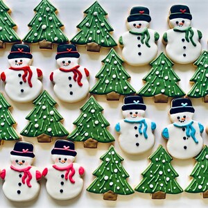 Frosty Season Sugar Cookies, Winter Travel, Forest, Pine Tree, Snowfall ...