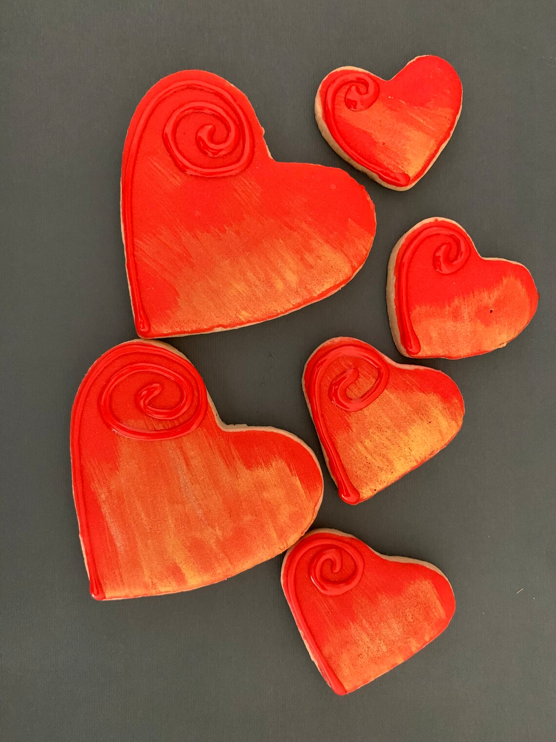 Golden Heart Sugar Cookies, Lovely Cookies, Edible Gift. - Etsy