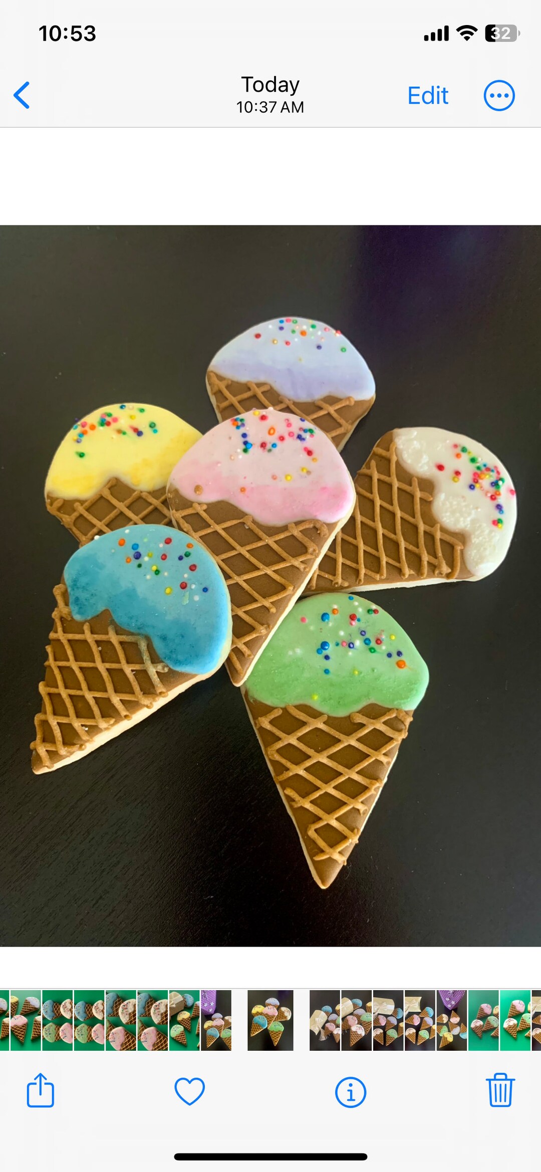 Cool Treats: Ice Cream Cone Sugar Cookies - Etsy