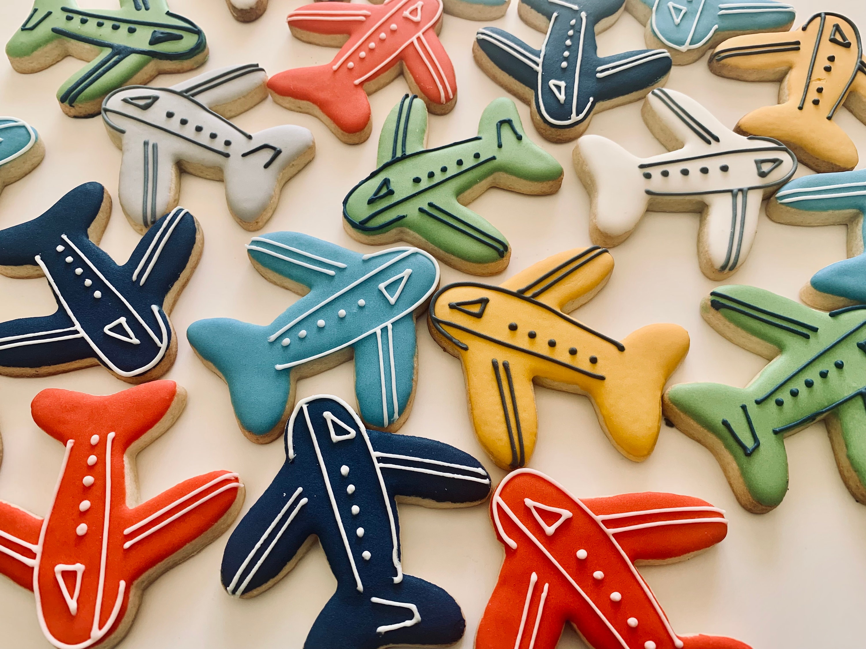 Aviation, Airplane Sugar Cookies, Pilot Gift, Baby Shower, Airplane ...