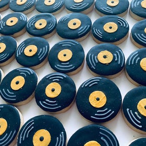 Music Forever Mini Music Notes and Vinyl Record Sugar Cookies. Music ...