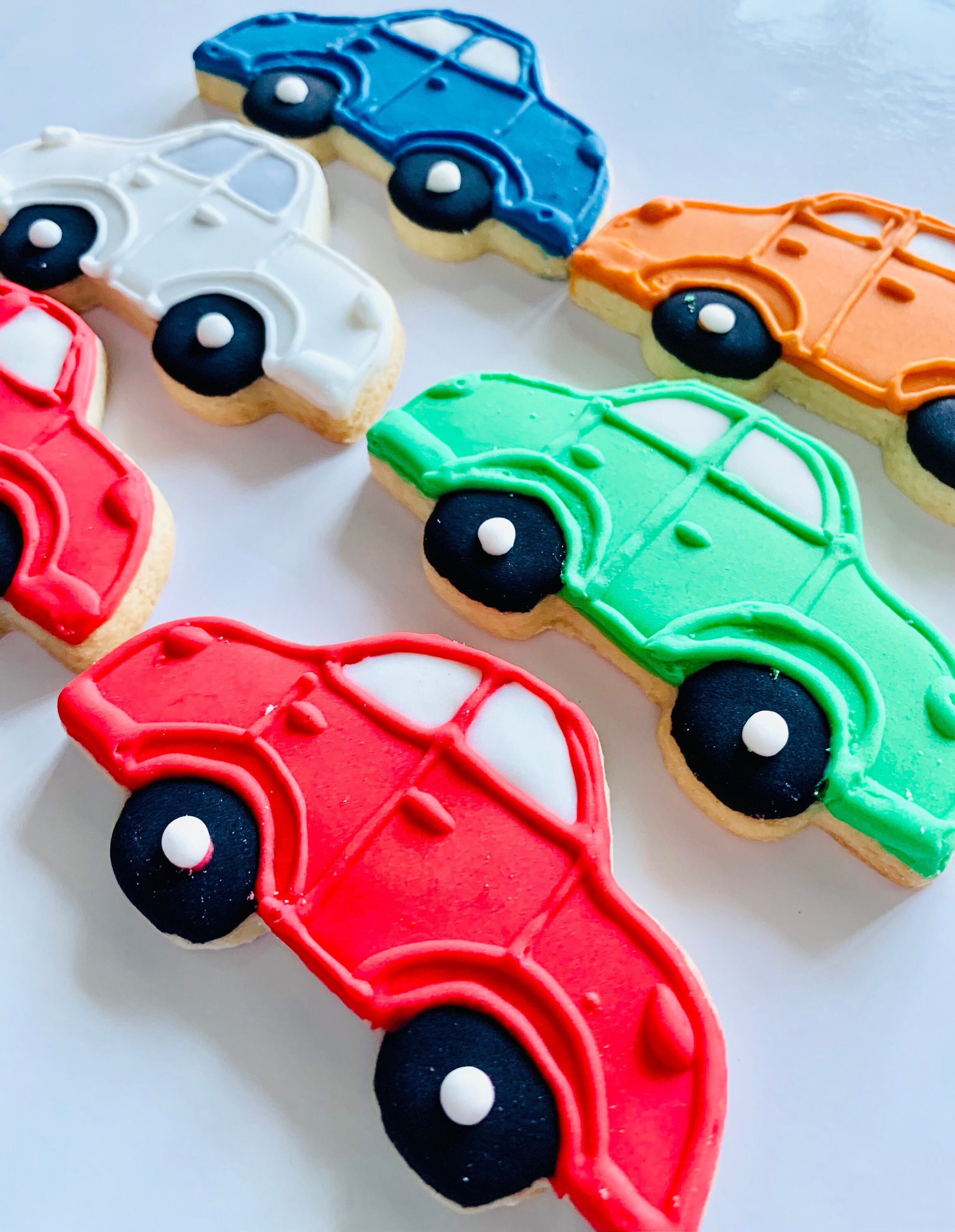 Car Birthday Cookies,baby Shower Car Cookies, Police Car Cookies ...